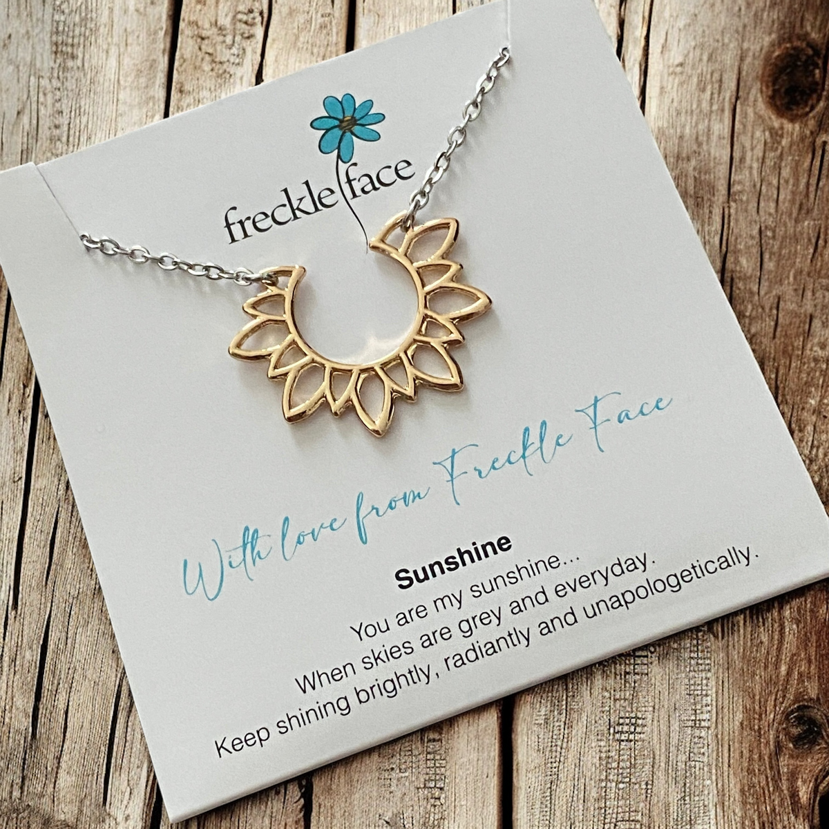 With Love from Freckle Face - Sunshine – Freckle Face Jewellery